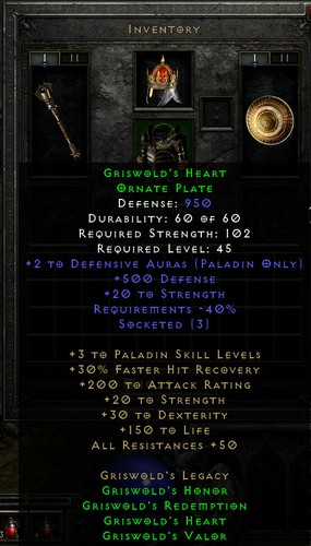 Griswold's Legacy / Griswolds Erbe, Full Set - Diablo 2 Resurrected PC ...