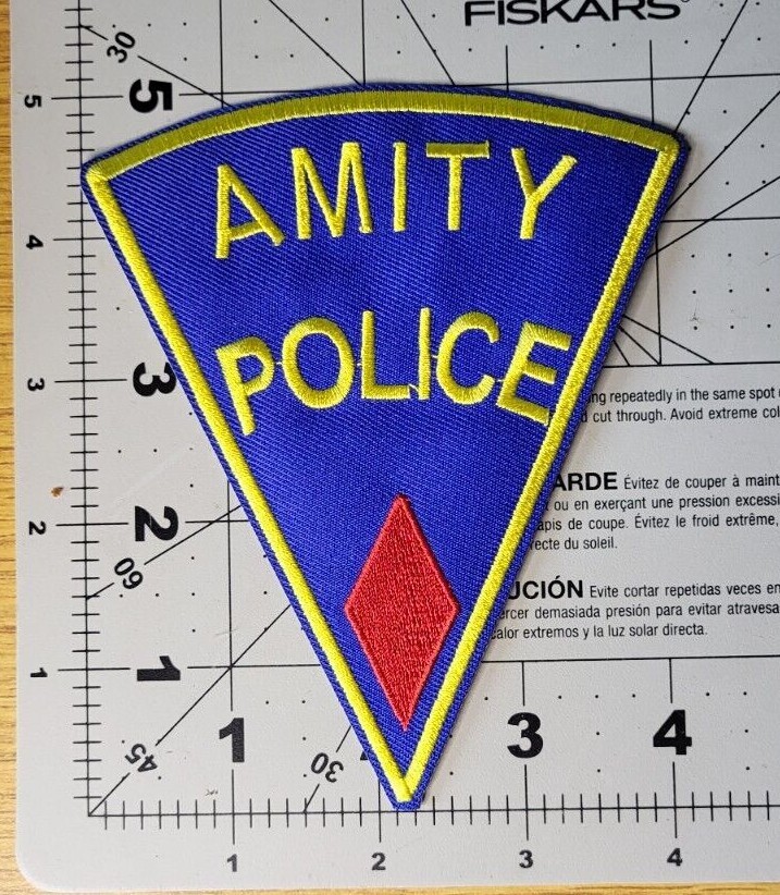 Jaws Movie Amity Police Uniform Red Diamond Patch 5 inches tall | eBay