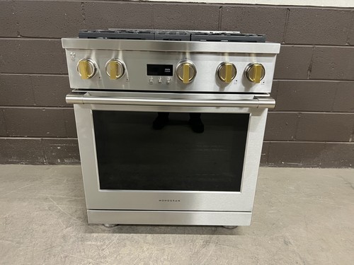 GE Monogram ZGP304NTSS - 30" Professional All Gas Range 4 Burners ...
