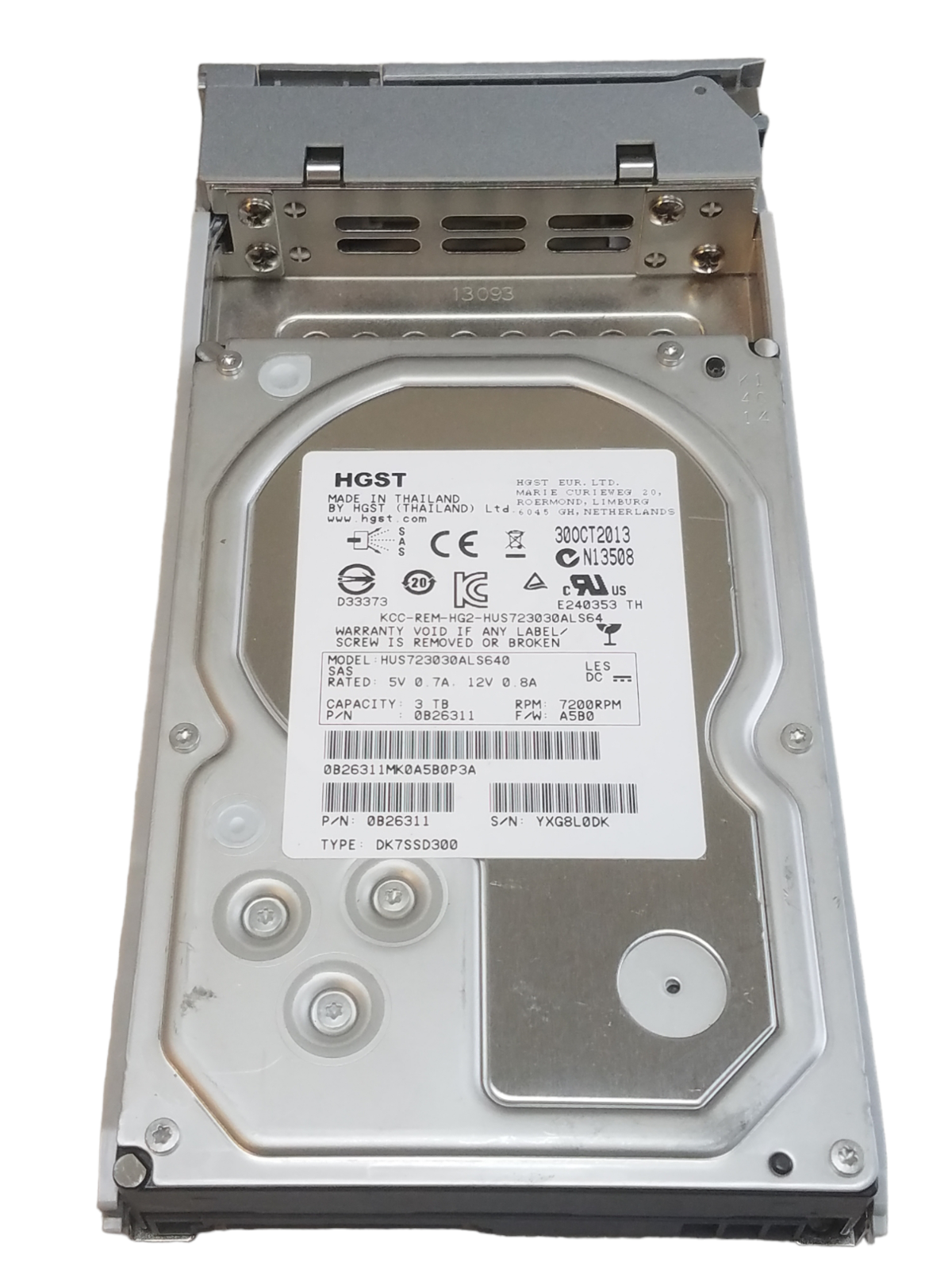 HGST HUS723030ALS640 0B26311 3TB Internal SAS Hard Drive w/ Symantec ...