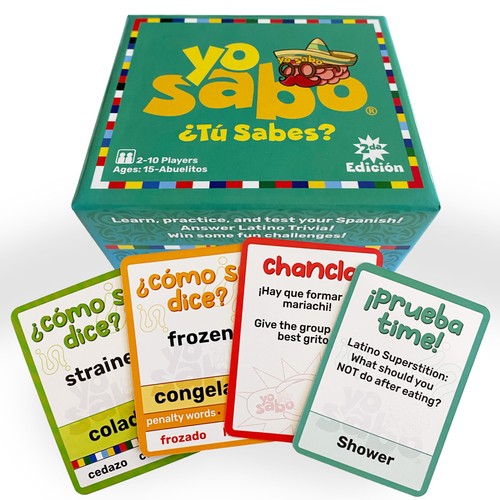Bilingual Card Game for Families – 198 Trivia Cards Fun Challenges ...