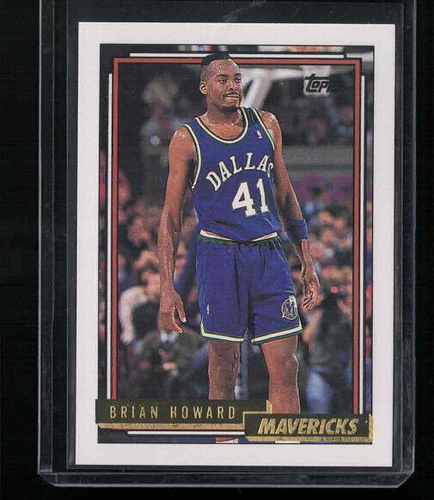 1992-93 Topps Gold #385 Brian Howard Dallas Mavericks | eBay
