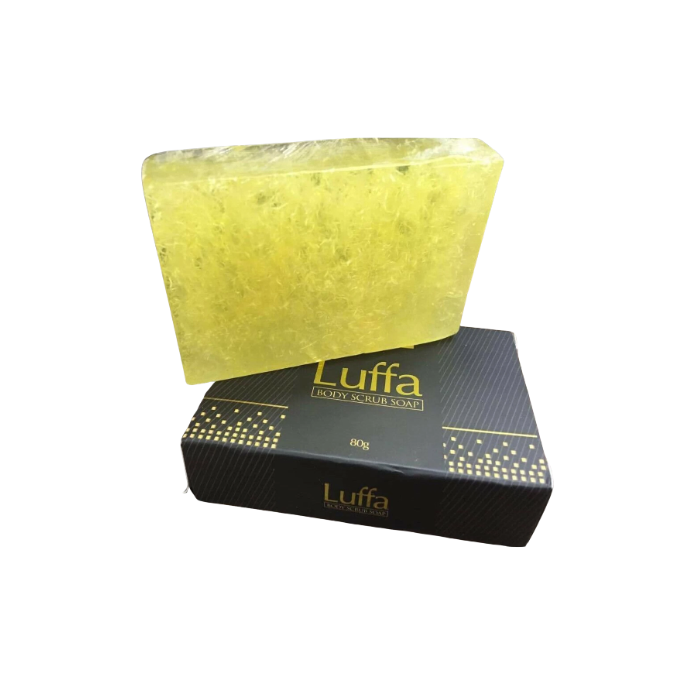 New 80g Fluffy Luffa Body Scrub Soap Bar Remove Dirt Dead Skin Cells 2 ...