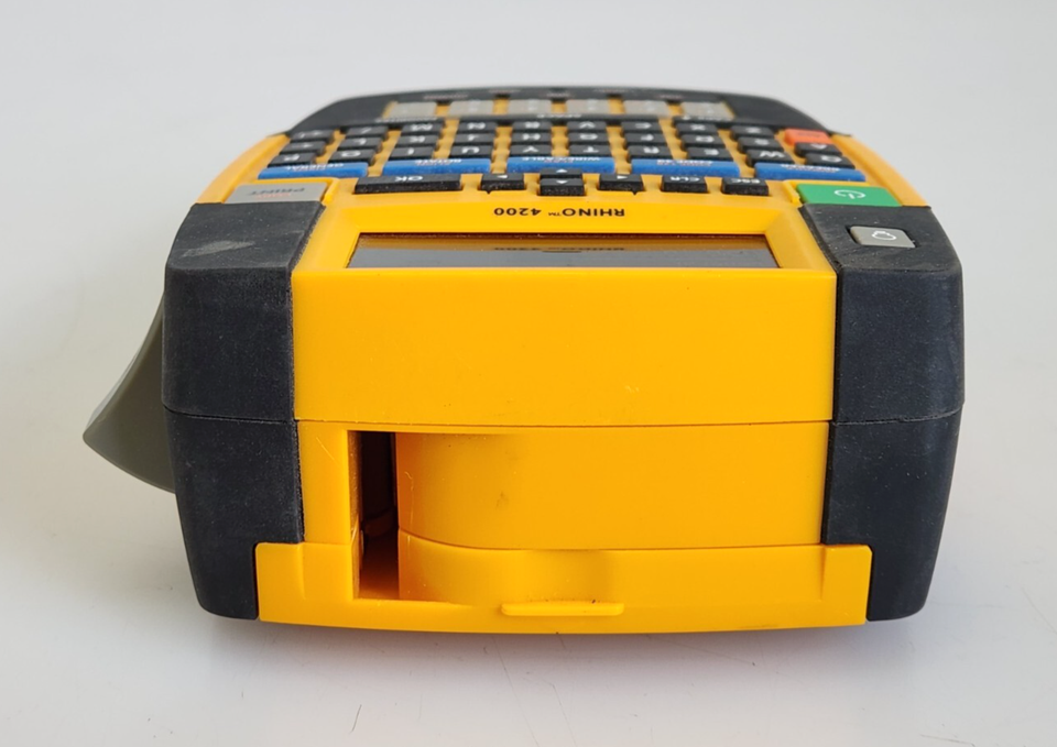 Dymo Rhino 4200 Industrial QWERTY keyboard Handheld Vinyl Label Maker ...