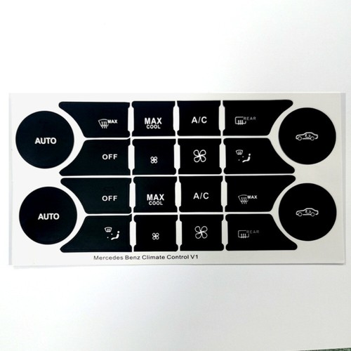 PVC Car AC Button Stickers 757202121940 | eBay Australia
