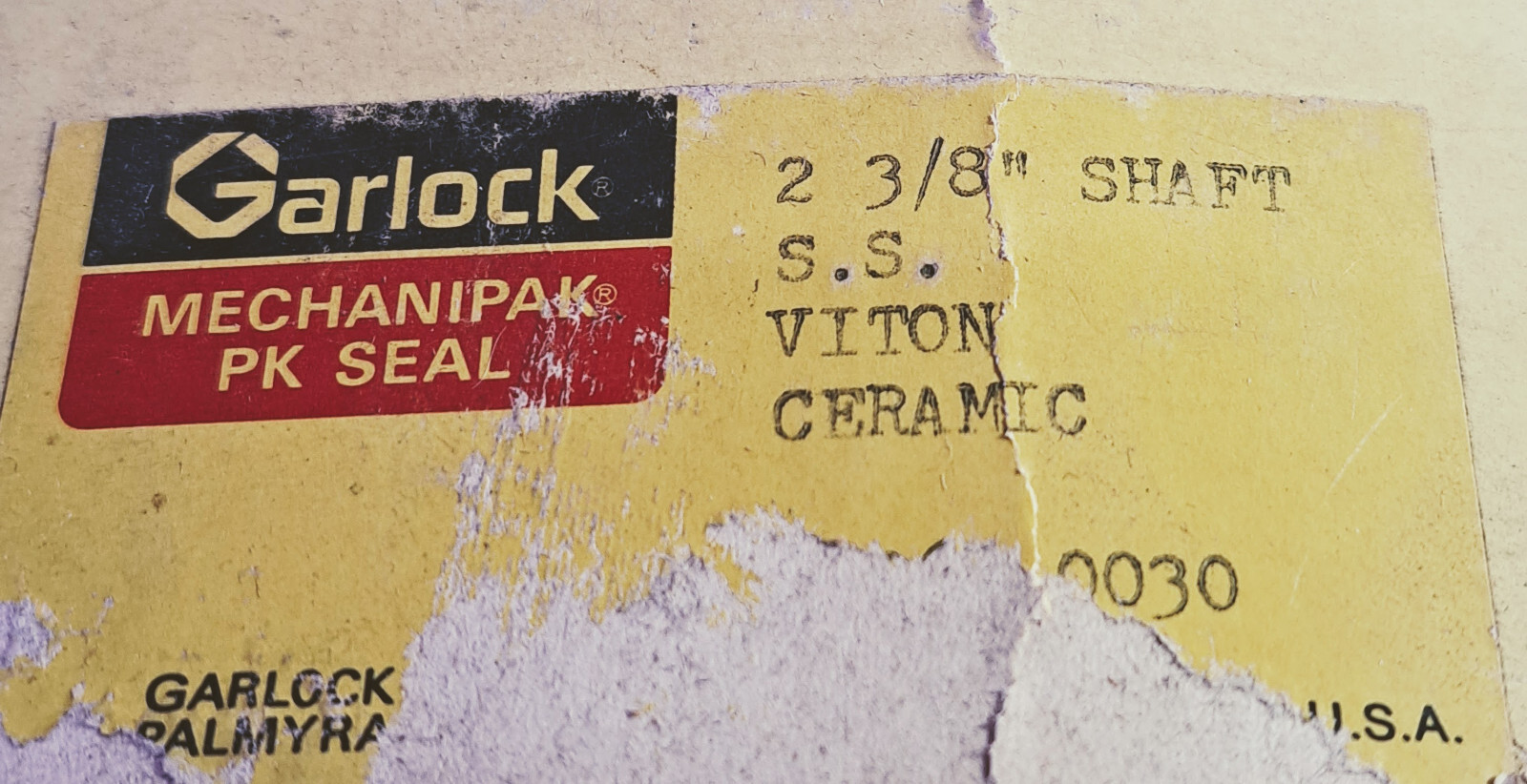 1 NEW GARLOCK 2-3/8" SHAFT VITON CERAMIC MECHANIPAK PK SEAL NNB ***MAKE ...