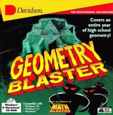 Geometry Blaster by Math Blaster PC MAC CD learn high school concepts ...