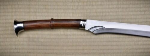 Custom & Handmade High Carbon Steel Tactical Scimitar with Leather ...