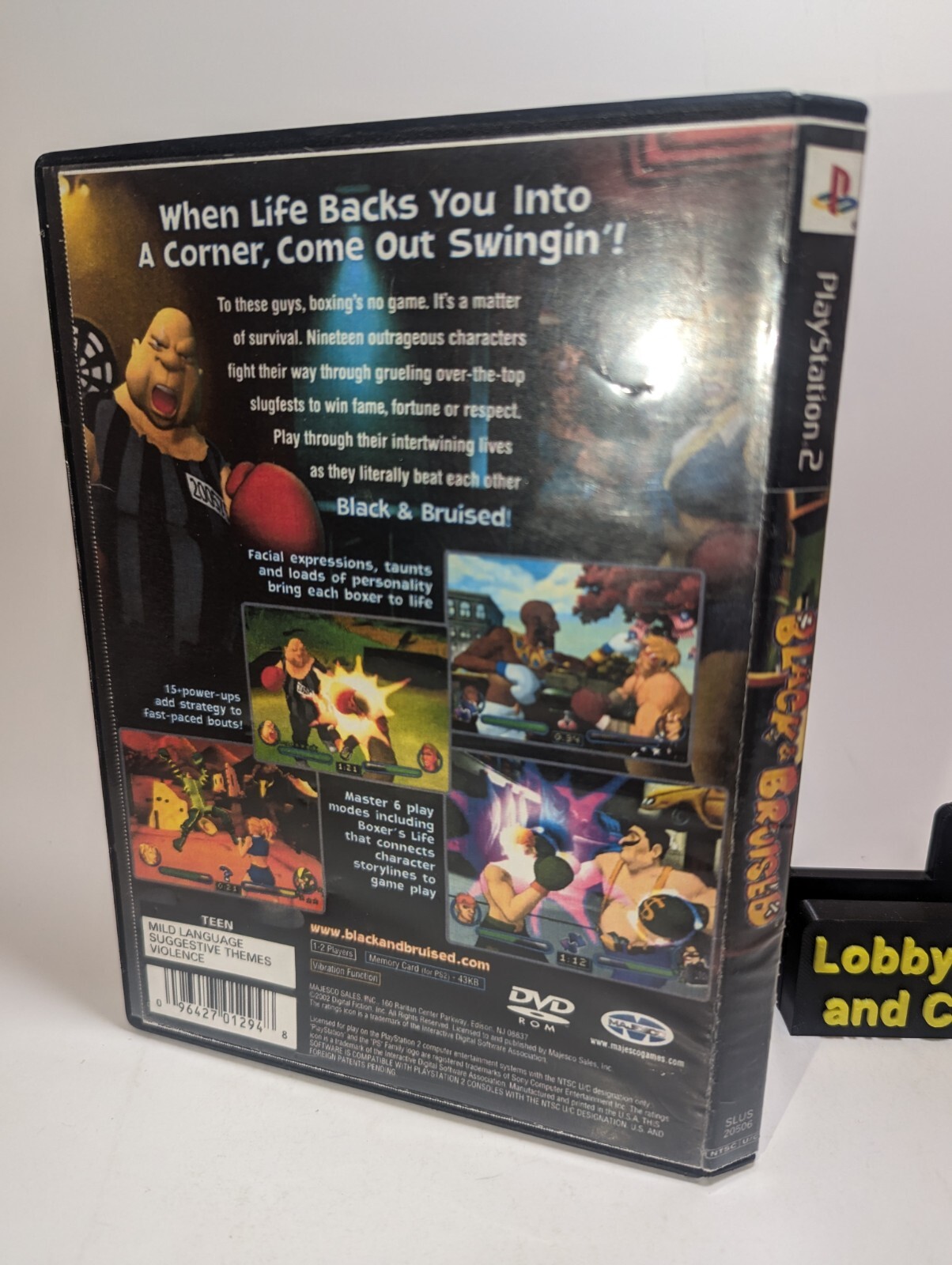 Black & Bruised (Sony PlayStation 2, 2003) Repo Cover Art, Disc In ...