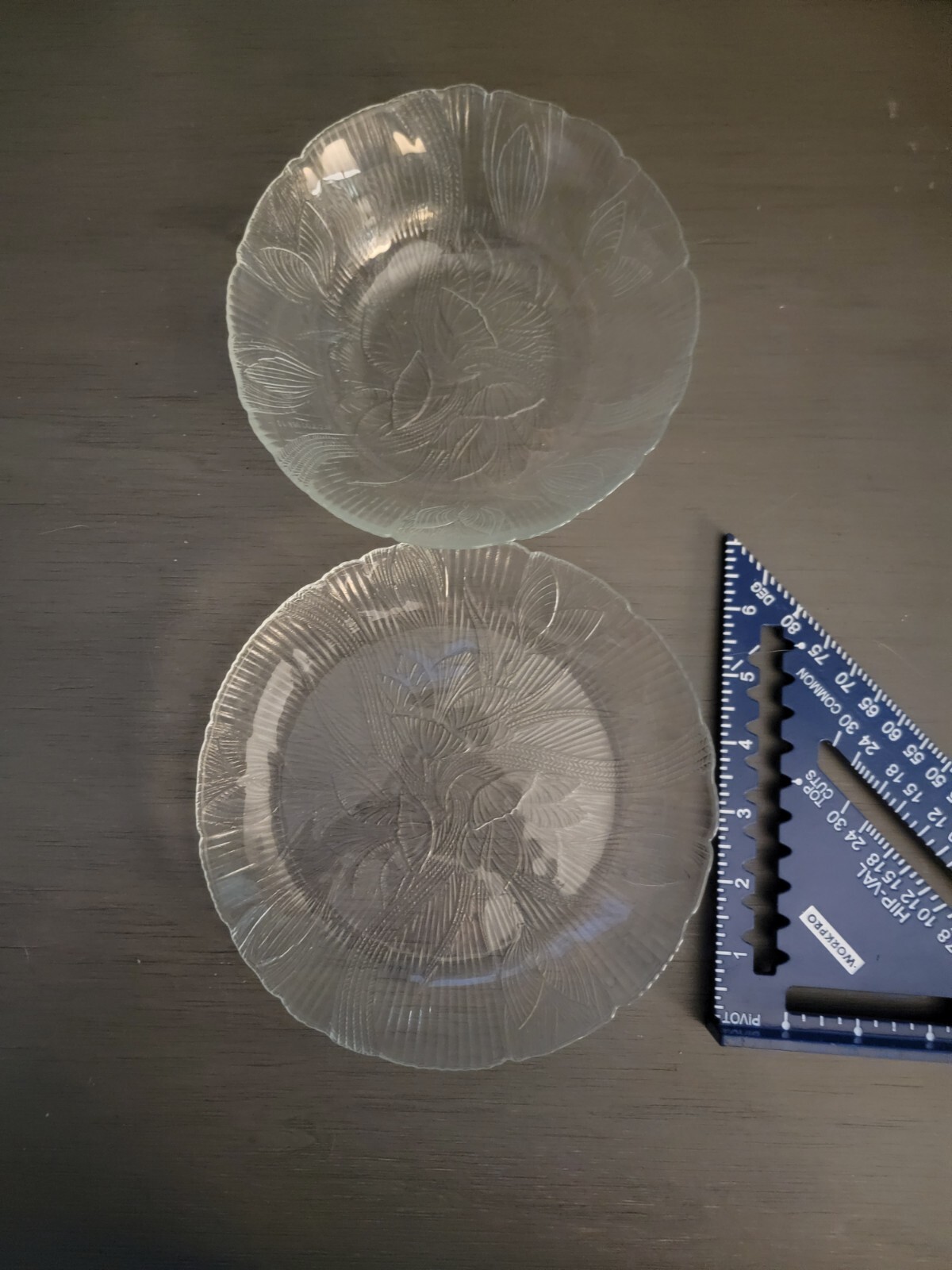 Magnolia Pattern Glass Bowl & Plate By Arcoroc | eBay