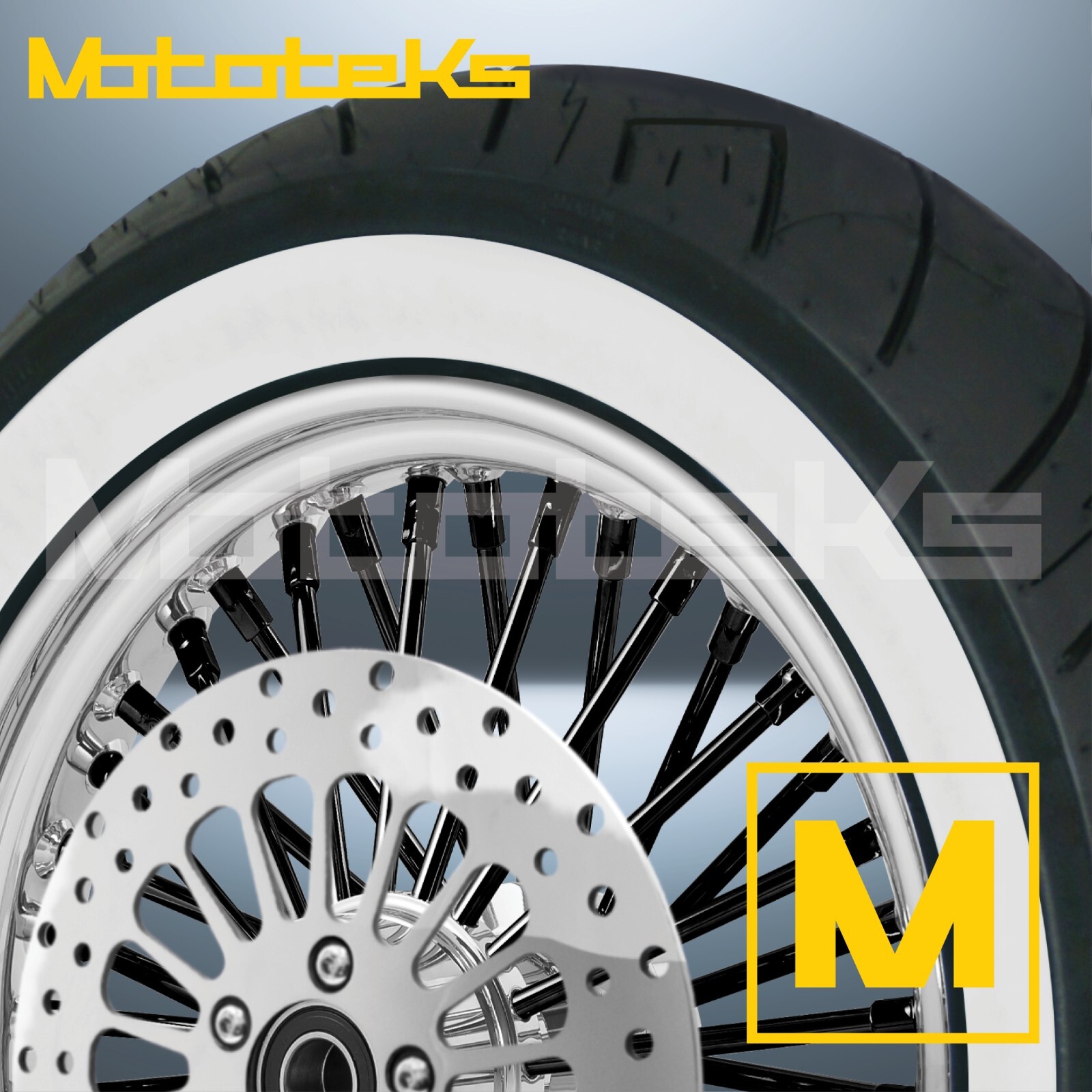 18X3.5 FAT SPOKE WHEEL 40 STAINLESS FOR HARLEY SOFTAIL SPORTSTER FRONT ...