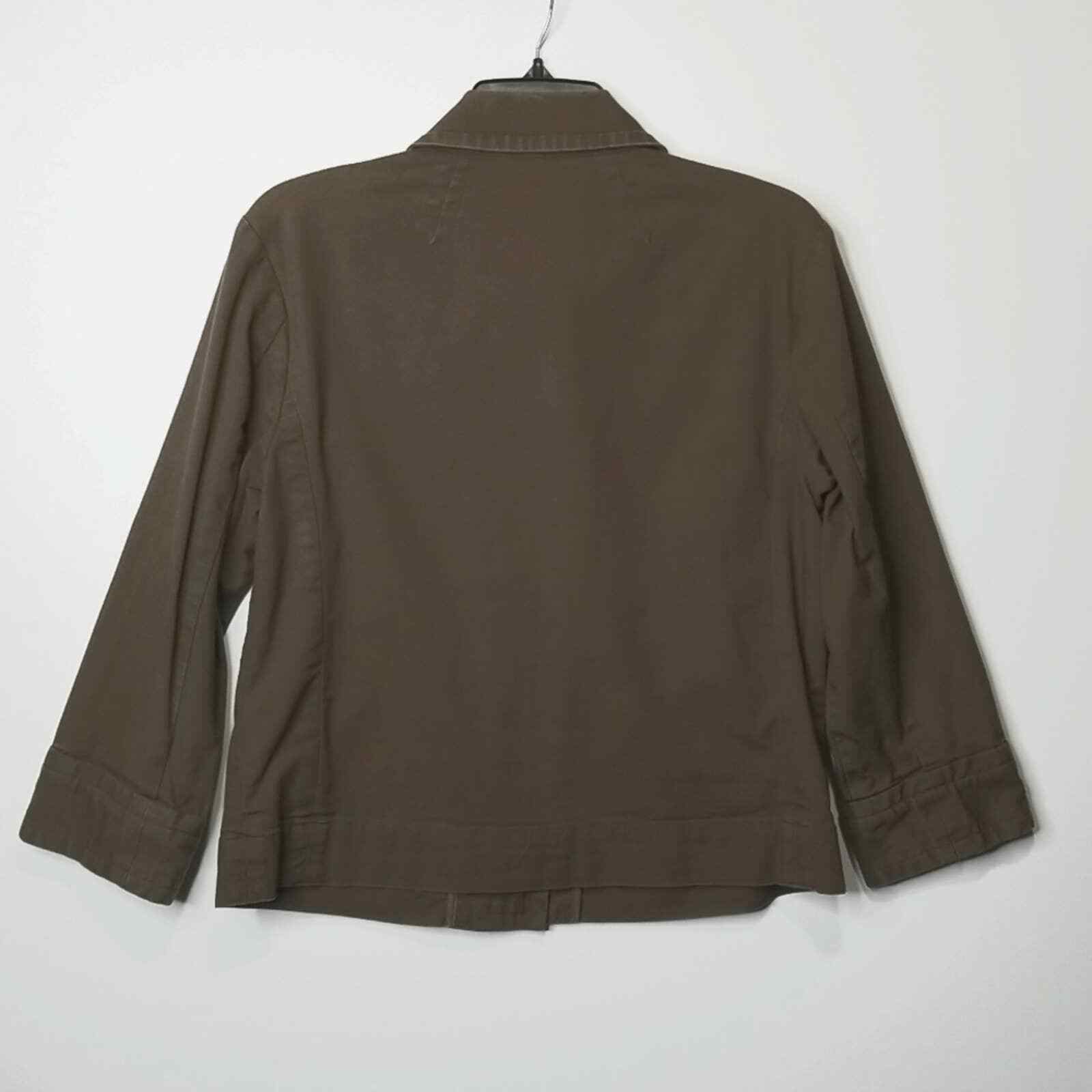 Talbots Classic Field Twill Jacket 10 Fall Brown - Gem