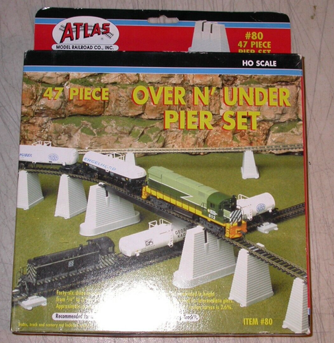 Atlas Over N' Under Pier Set Item #80 HO Scale 47pc. NOS Code 100 83 | eBay