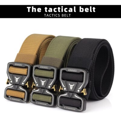 Alloy Buckle Male Waistband Leisure Belt Men Tactical Belt Quick ...