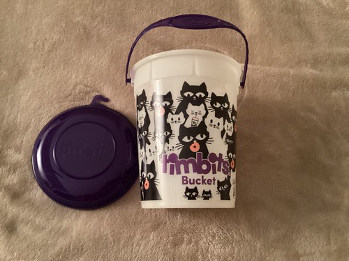 2025 Tim Horton’s Halloween Timbit Bucket Glow In The Dark Black Cat ...