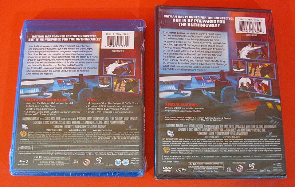 JUSTICE LEAGUE DOOM DC Universe Animated NEW Factory Sealed Blu Ray ...