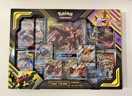 Tag Team Powers Collection Box Sealed Umbreon & Darkrai Sun & Moon ...