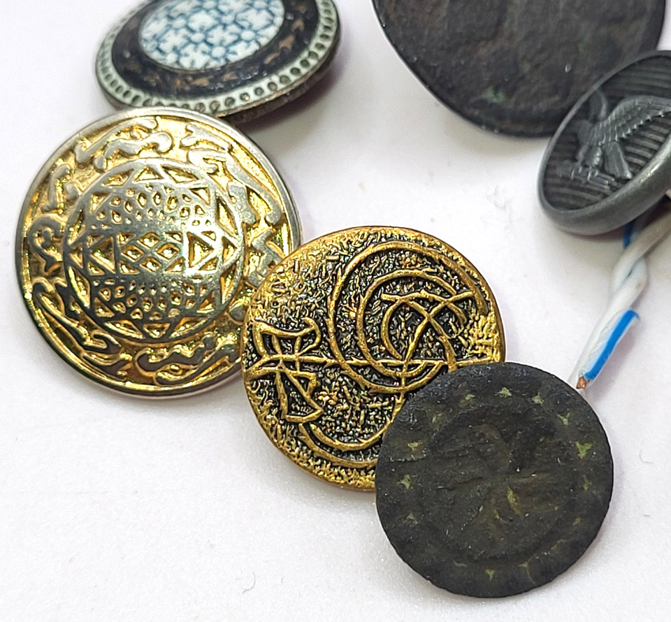 Antique Foreign Military and Civilian Buttons Mixed lot of 20 | eBay