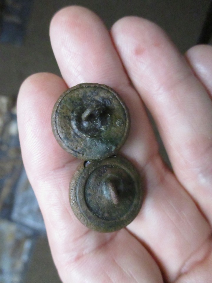 2 Dug Civil War Eagle Coat Buttons relics - Fredericksburg, Virginia | eBay