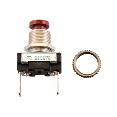 Marine Boat RV SPST Momentary On Red Push Button Pushbutton Horn Switch ...