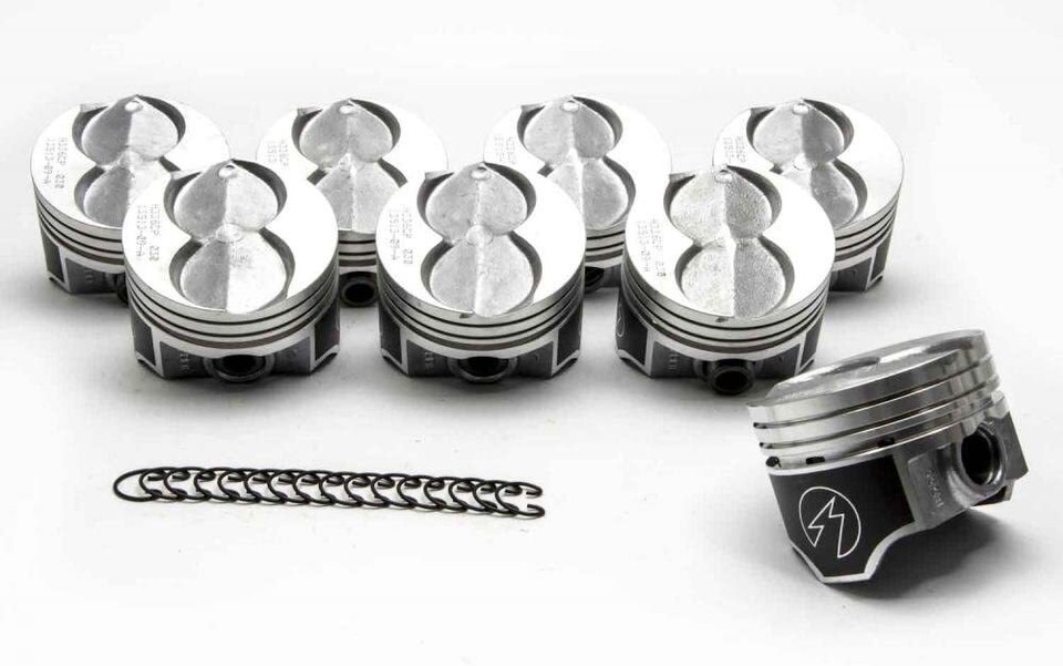SPEED PRO Ford 5.8L 351W STD Hypereutectic Coated Flat Top Pistons 8 ...
