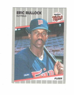 Eric Bullock Minnesota Twins OF #106 Fleer 1989 #Baseball Card | eBay