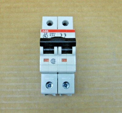 1 NEW ABB S202U-K8 S202UK8 MINI CIRCUIT BREAKER 8A 8 AMP 2P 240VAC | eBay