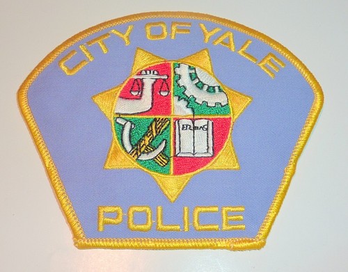 Very Rare City Of Yale Michigan Police Patch Excellent Genuine Original ...