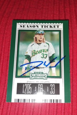 2019 Contenders Draft Pick #16 Davis Wendzel AUTOGRAPH *SLIGHTLY ...