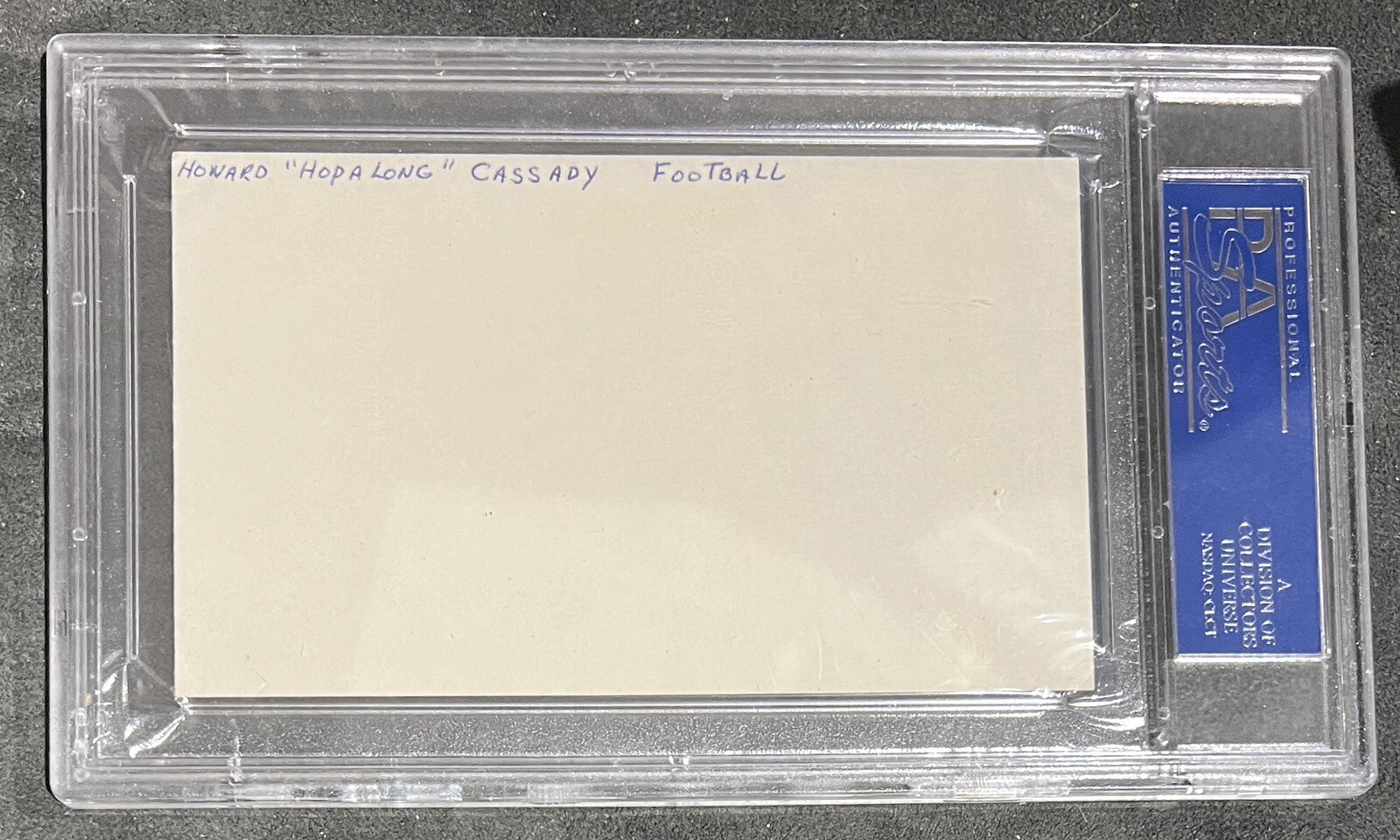 Hopalong Cassidy Signed Autographed Index Card PSA DNA Baseball | eBay