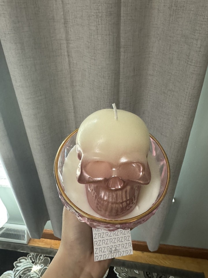 Parfait Ice Cream Skull Scented Candle Slay The Day 13 Oz Ombré Pink ...