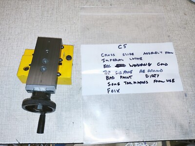 Emco Compact 5 Lathe Cross Slide Ass'y w/ Long Axis Acme Nut & Plastic ...
