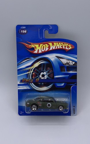 Hot Wheels Blue Card Vairy 8 Diecast Car #156 Green 5 Point Chrome Rims ...