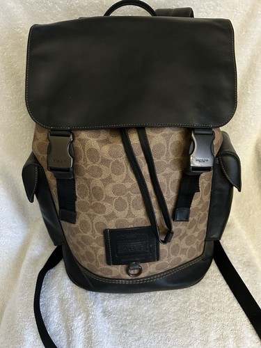 Coach A1944-40344 backpack rucksack Brown full pattern Used | eBay