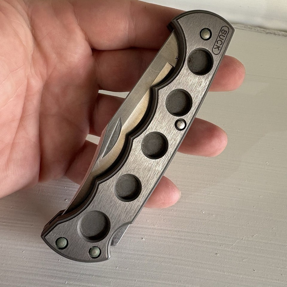 Buck 560 Titanium Lock Blade Pocket Knife USA 8.5" | eBay