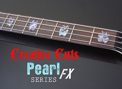 Oval Crown ABALONE Fretboard Markers Vinyl Inlay Stickers Decal Set for ...