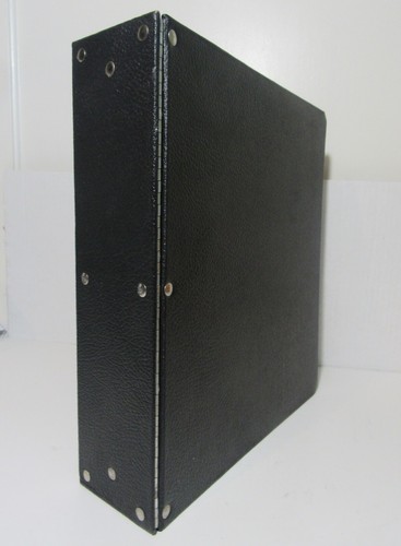 Vtg Columbia NY USA 3-Ring Binder 3'' Spine Black Pebbled Heavy Duty ...