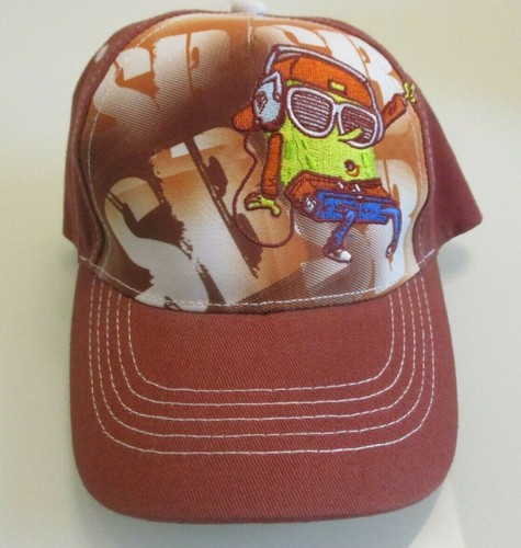 NEW Spongebob Squarepants HIP TO THE PORE Teen Boys Rust Baseball Cap ...