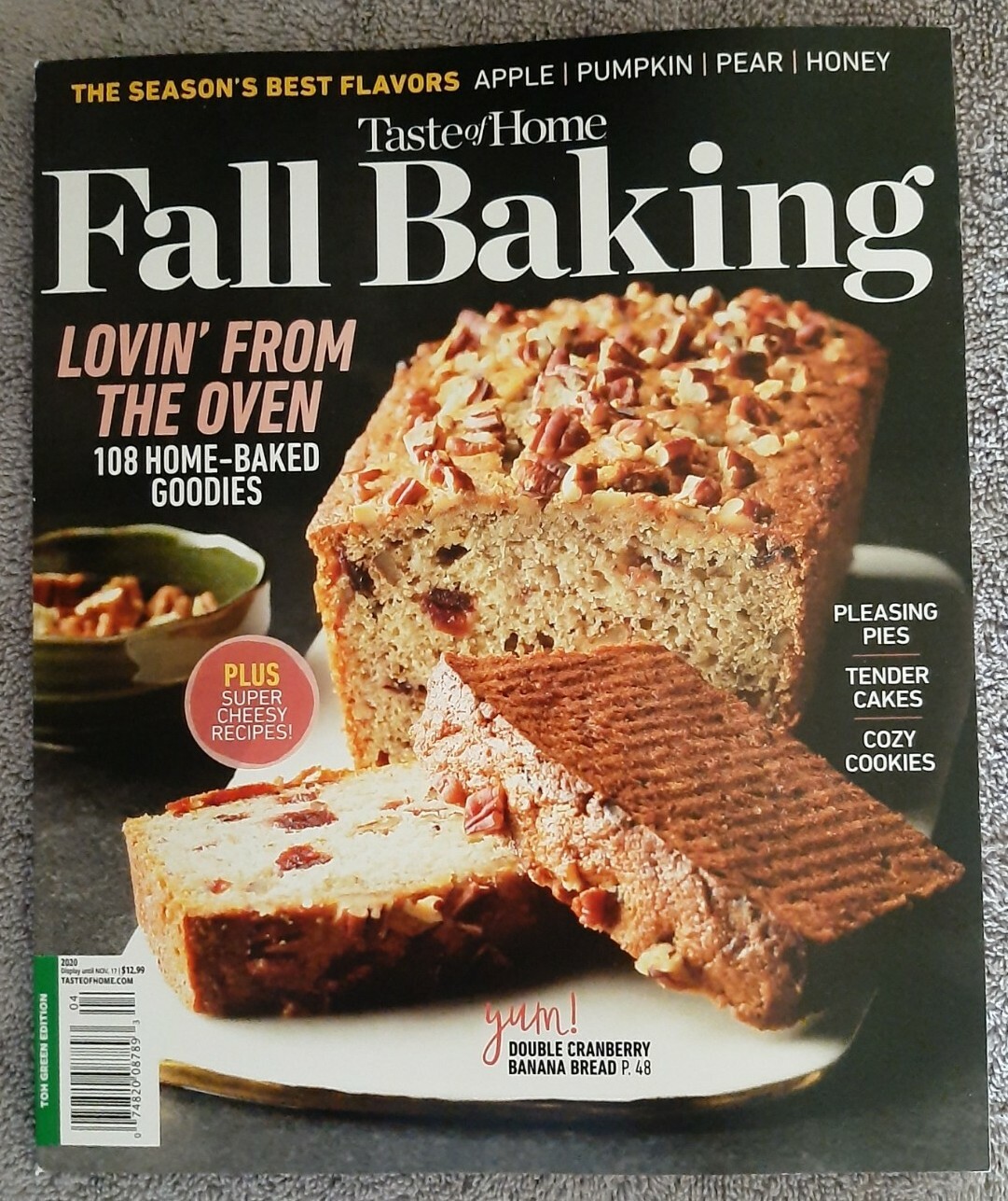 Taste of Home Fall Baking Cookbook Magazine TOH Green Edition Fall 2020 ...