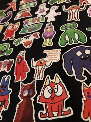 LOT of 10 GARTEN OF BAN BAN friends stickers steam kindergarten kids ...