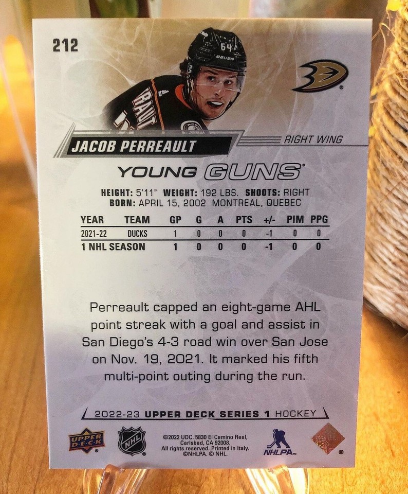 jacob perreault young guns 2022-23 | eBay