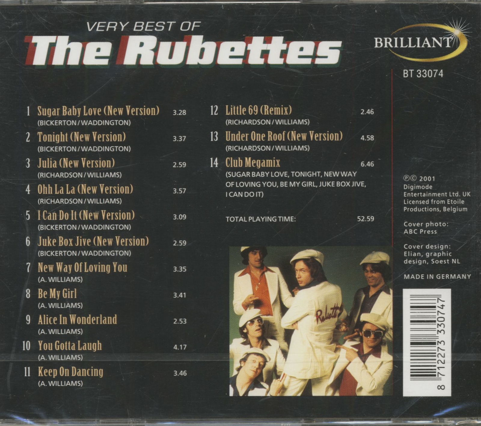 The Very Best of the Rubettes by Rubettes (CD, Oct-2001, Brilliant) for ...