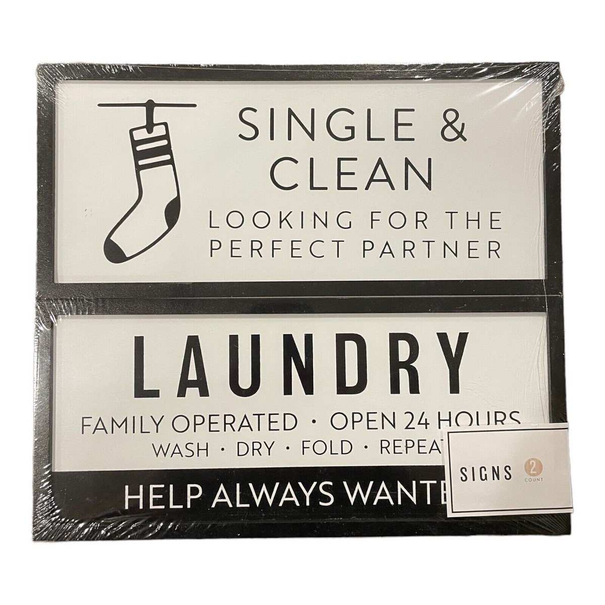 Clean Laundry Sign