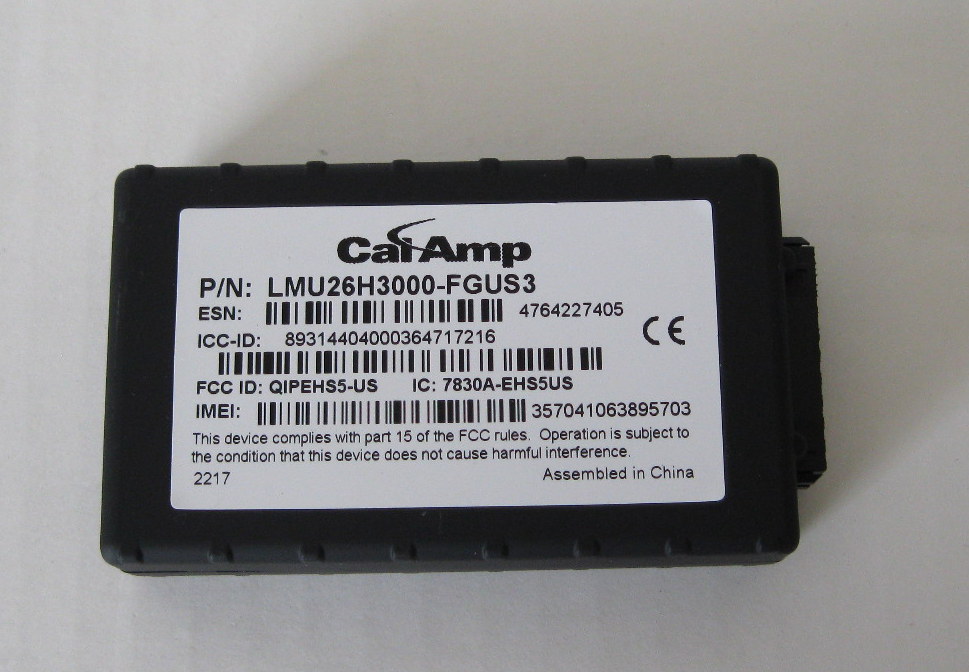 Cal Amp CalAmp LMU26H3000-FGUS3 LMU-2630 Fleet Tracking Unit 3G ...