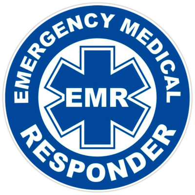 EMR Emergency Medical Responder Bumper Sticker Military Vinyl Soldier ...