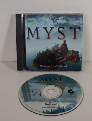 MYST PC Windows Computer CD Rom Award Winning Game with Windows User’s ...