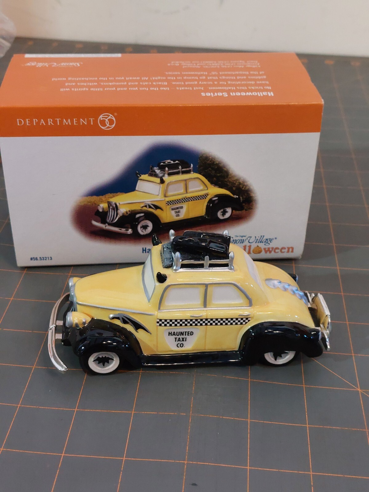 Dept 56 Snow Village Halloween HAUNTED TAXI 56.53213 | eBay