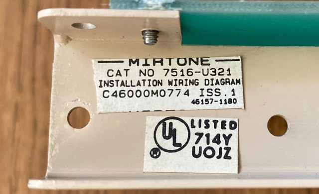 Edwards EST 6616-C321 Fire Alarm 46213-1733 46212-0870 MIRTONE Module ...