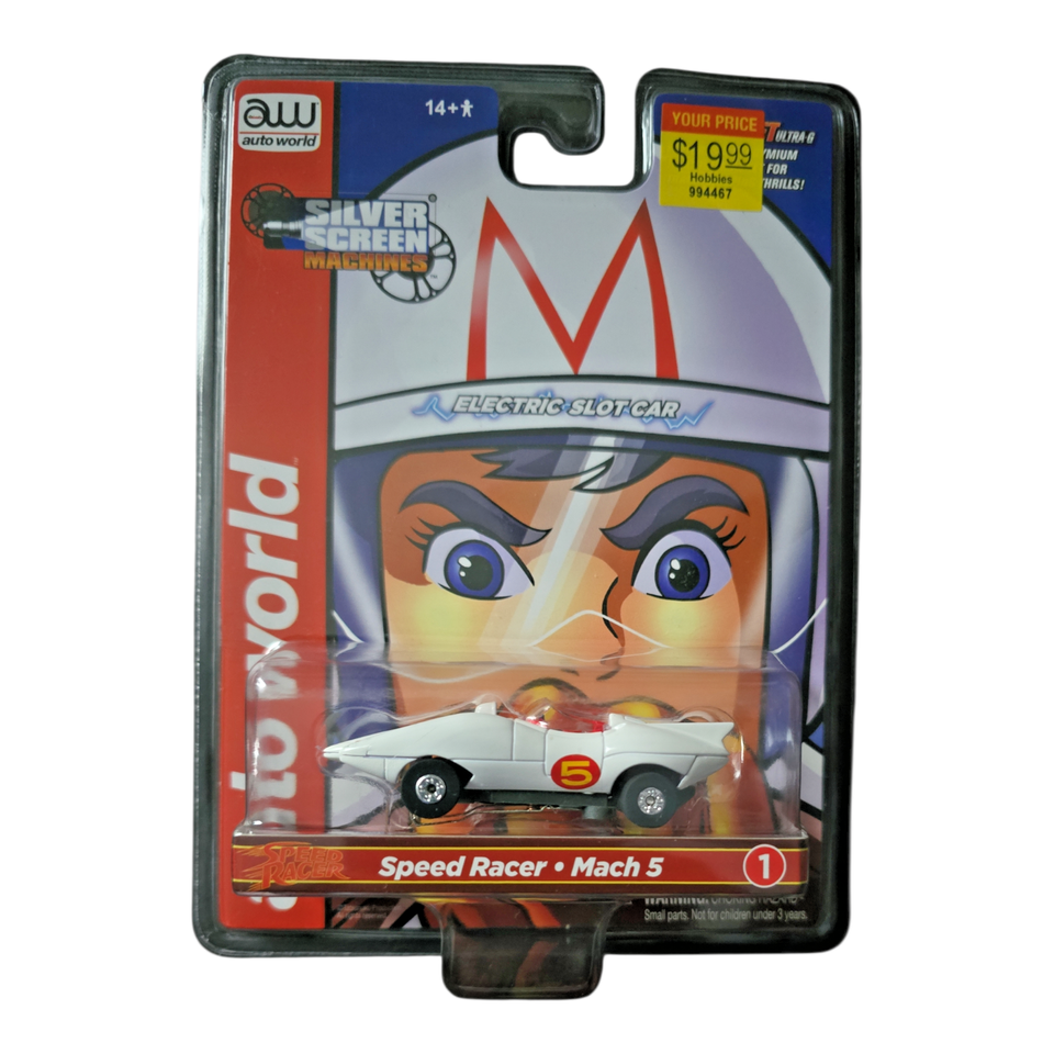 Auto World ThunderJet Ultra G Speed Racer Mach 5 HO Electric Slot Car ...