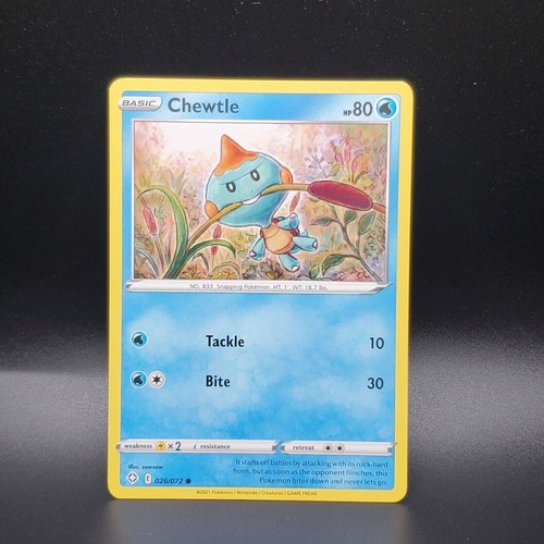Chewtle 026/072 - Shining Fates - Regular - Common - Pokemon Card - NM ...